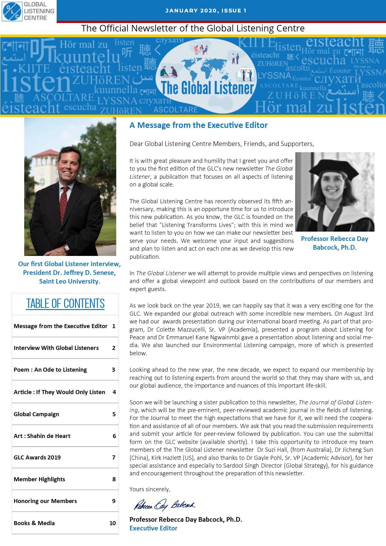 Newsletters - Global Listening Centre